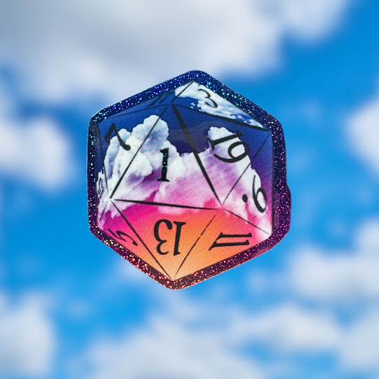 Losing Is Beautiful DND Dice sticker – Good Luck Tess