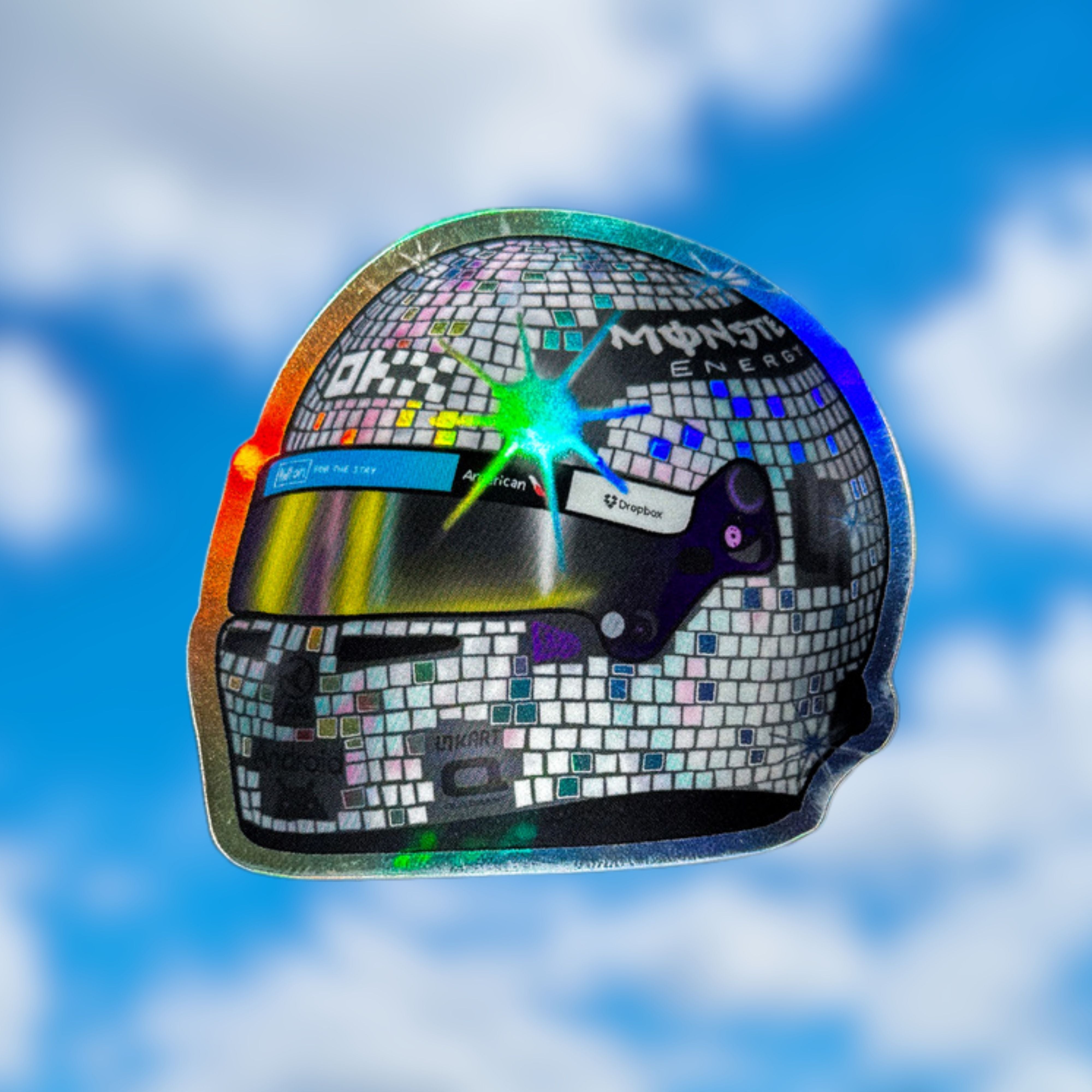 Disco Lando Norris Miami 2025 helmet sticker – Good Luck Tess